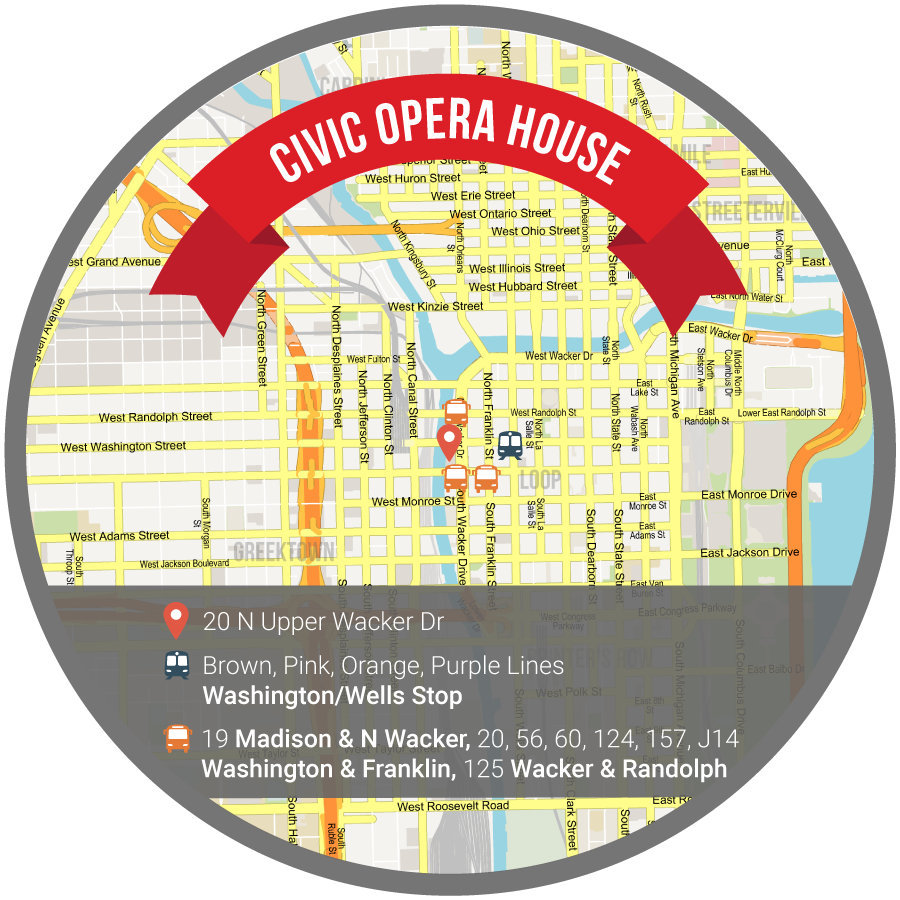Chicago Civic Opera House Seating Map